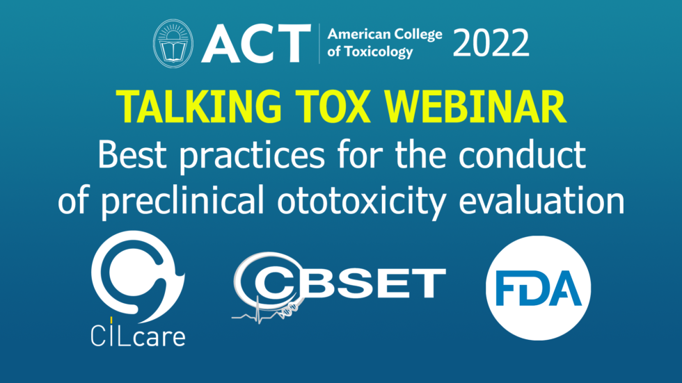 Best Practices for the Conduct of Preclinical Ototoxicity Evaluation ... Best Practices for the Conduct of Preclinical Ototoxicity Evaluation ...